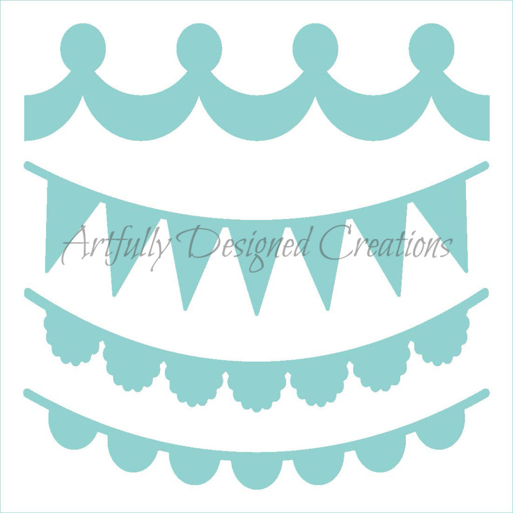 Banners Stencils | Bee's Baked Art Supplies