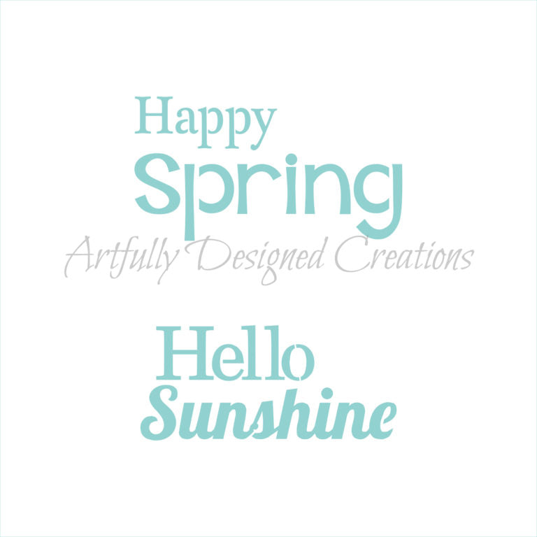 Spring Titles Stencil | Bee's Baked Art Supplies