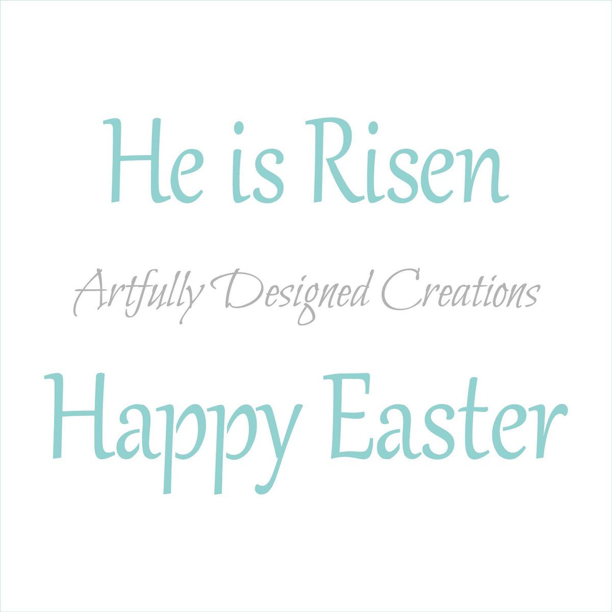 Easter Titles Stencil | Bee's Baked Art Supplies