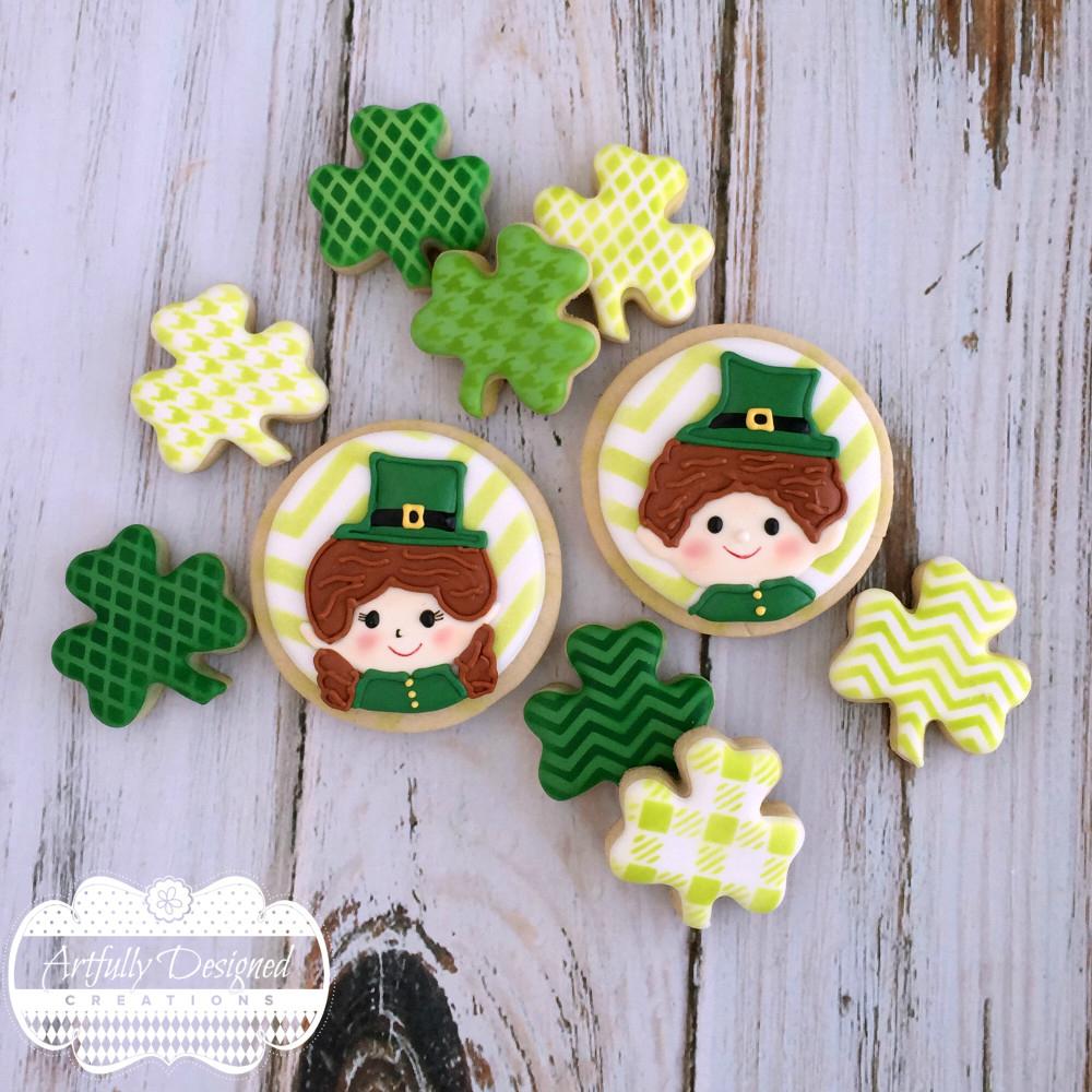 Mini Cookie Background Stencil | Bee's Baked Art Supplies