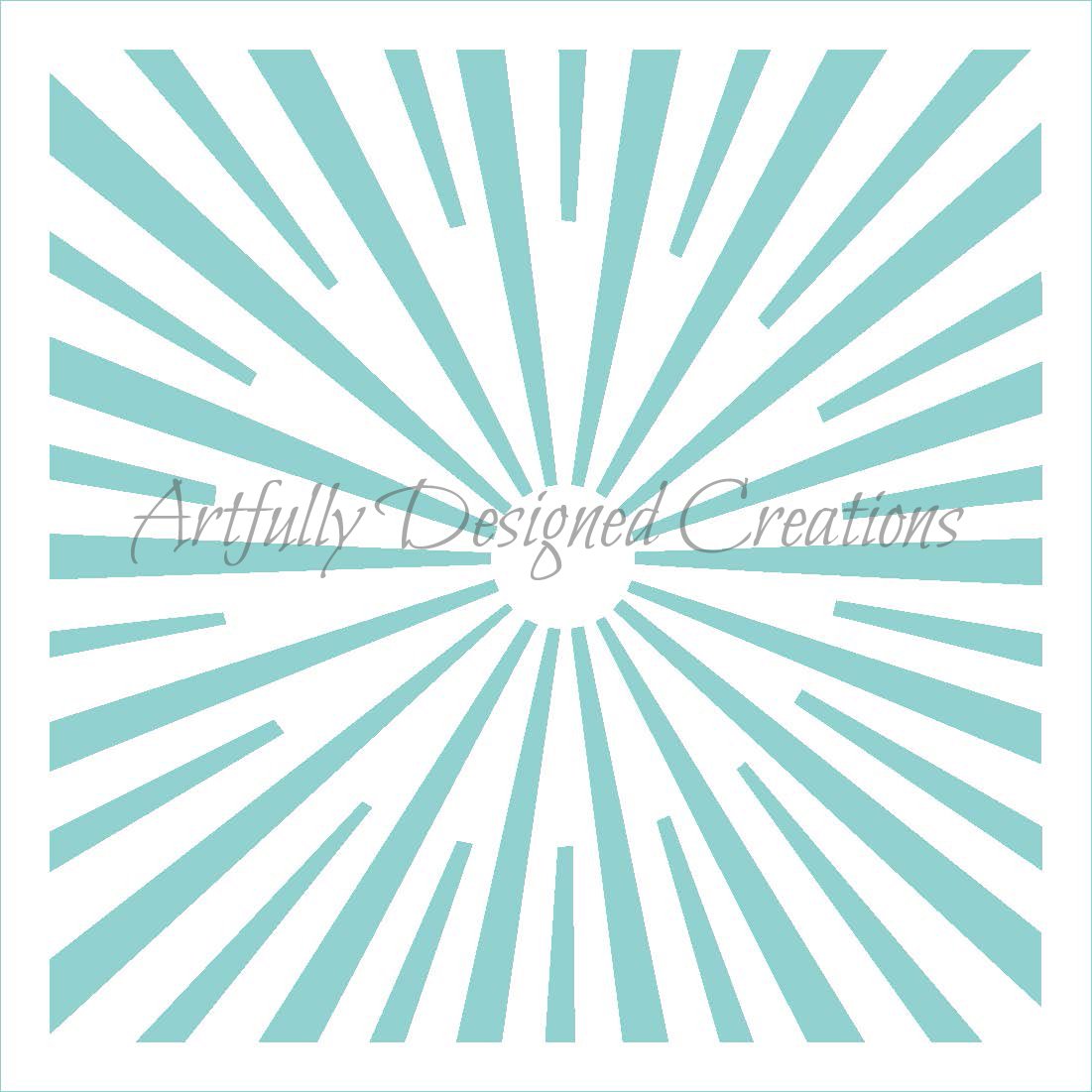 Sun Ray Stencil | Bee's Baked Art Supplies