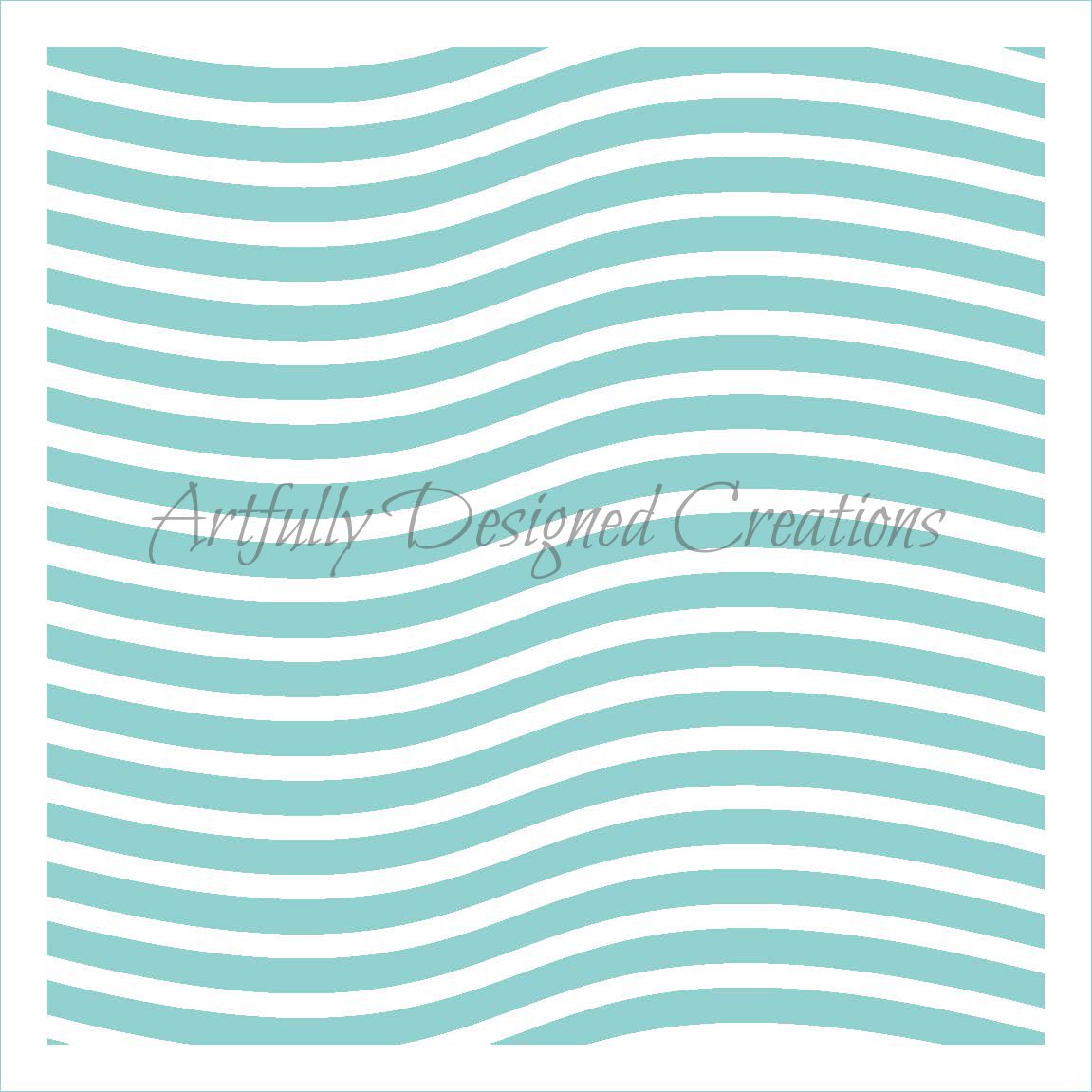 Wave Lines Stencil | Bee's Baked Art Supplies