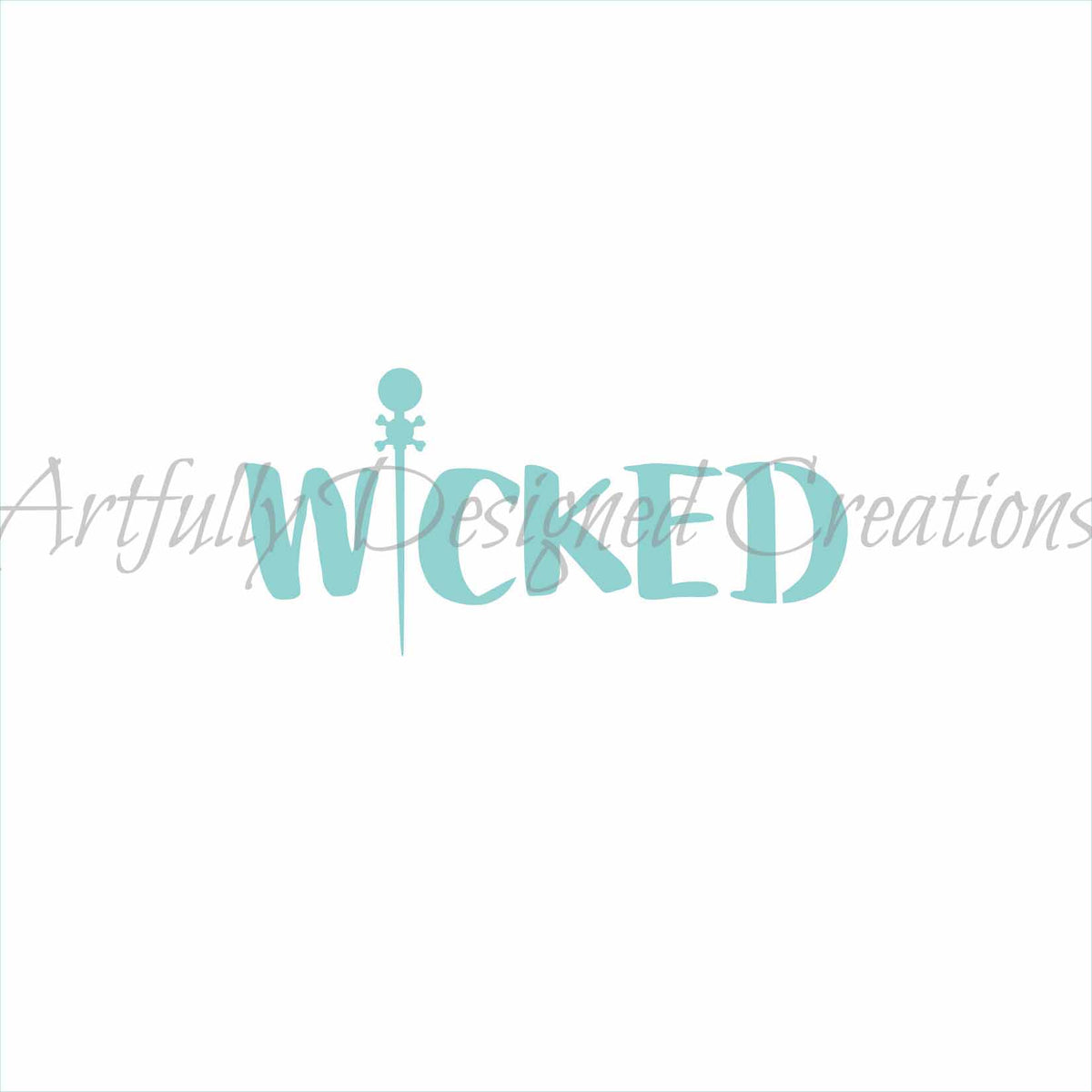 Wicked Voodoo Pin Stencil | Bee's Baked Art Supplies