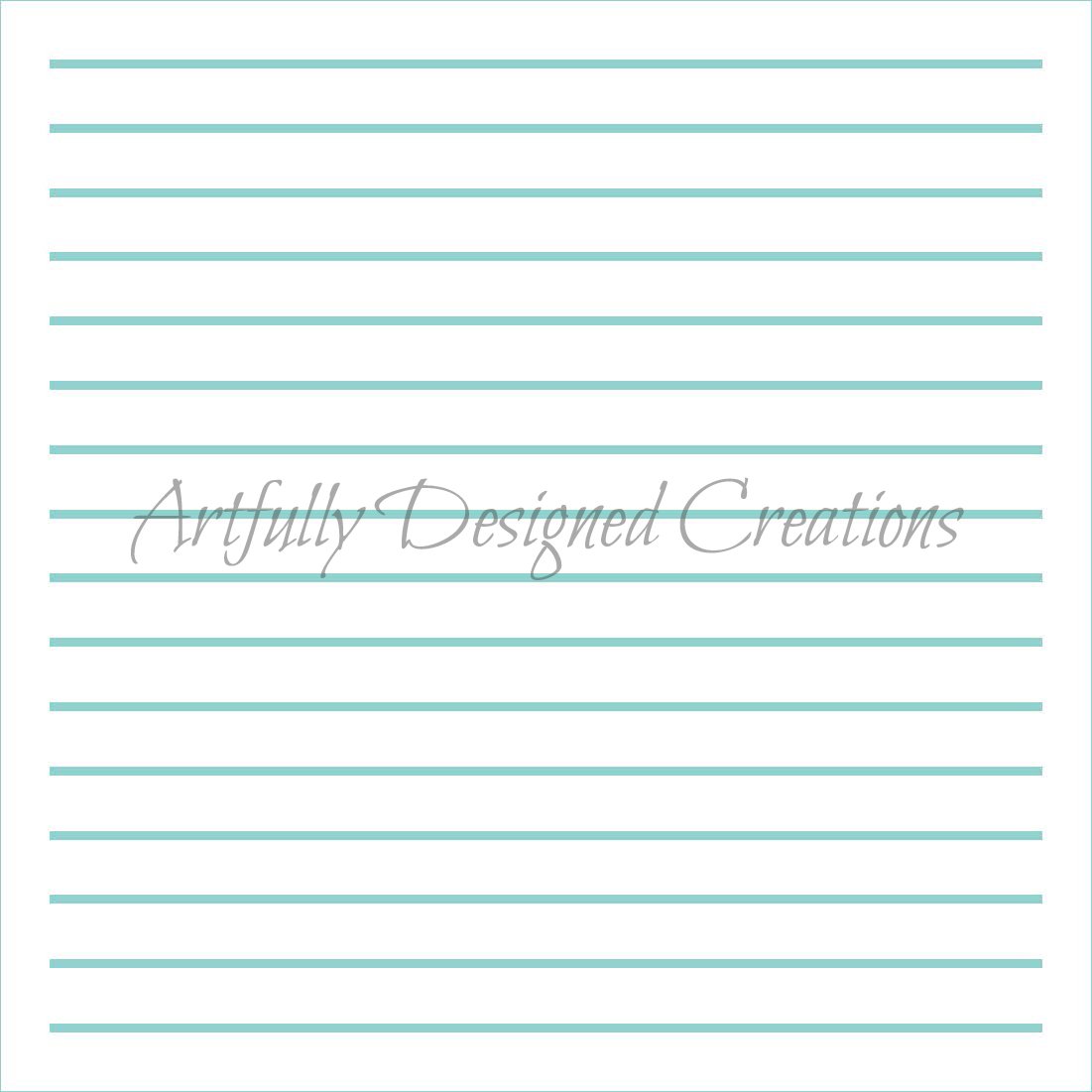 Skinny Lines Stencil | Bee's Baked Art Supplies and Artfully Designed ...