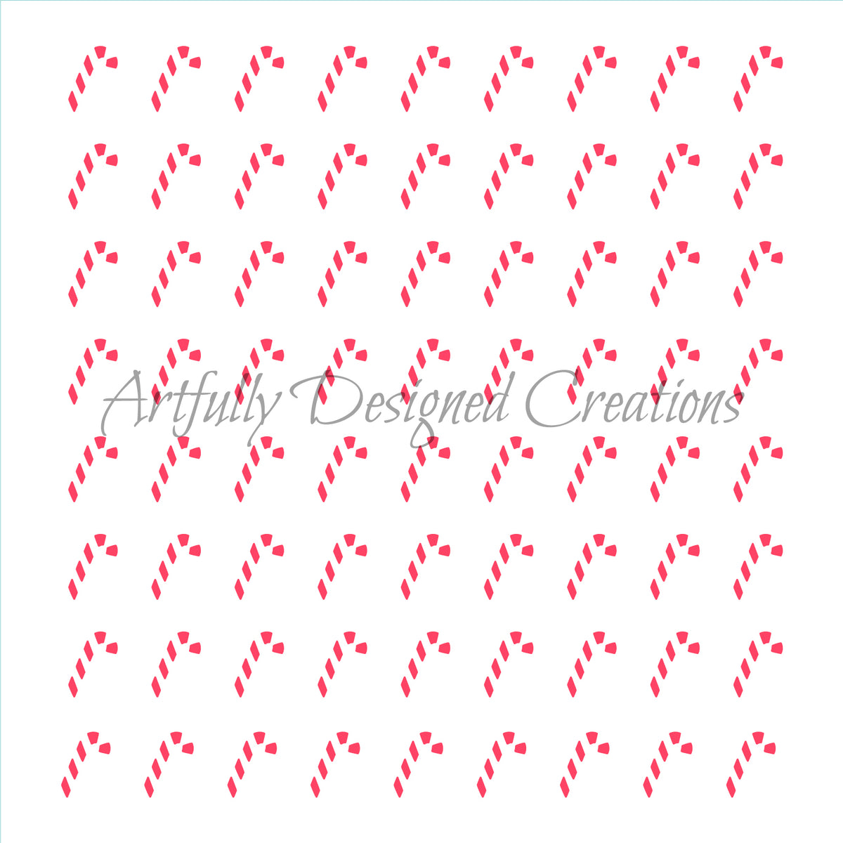 Mini Candy Cane Sprinkle Swipe Kit With Details | Bee's Baked Art Supplies